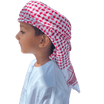 Kids Ready Made Red & White Arab Hat Shemagh Keffiyeh